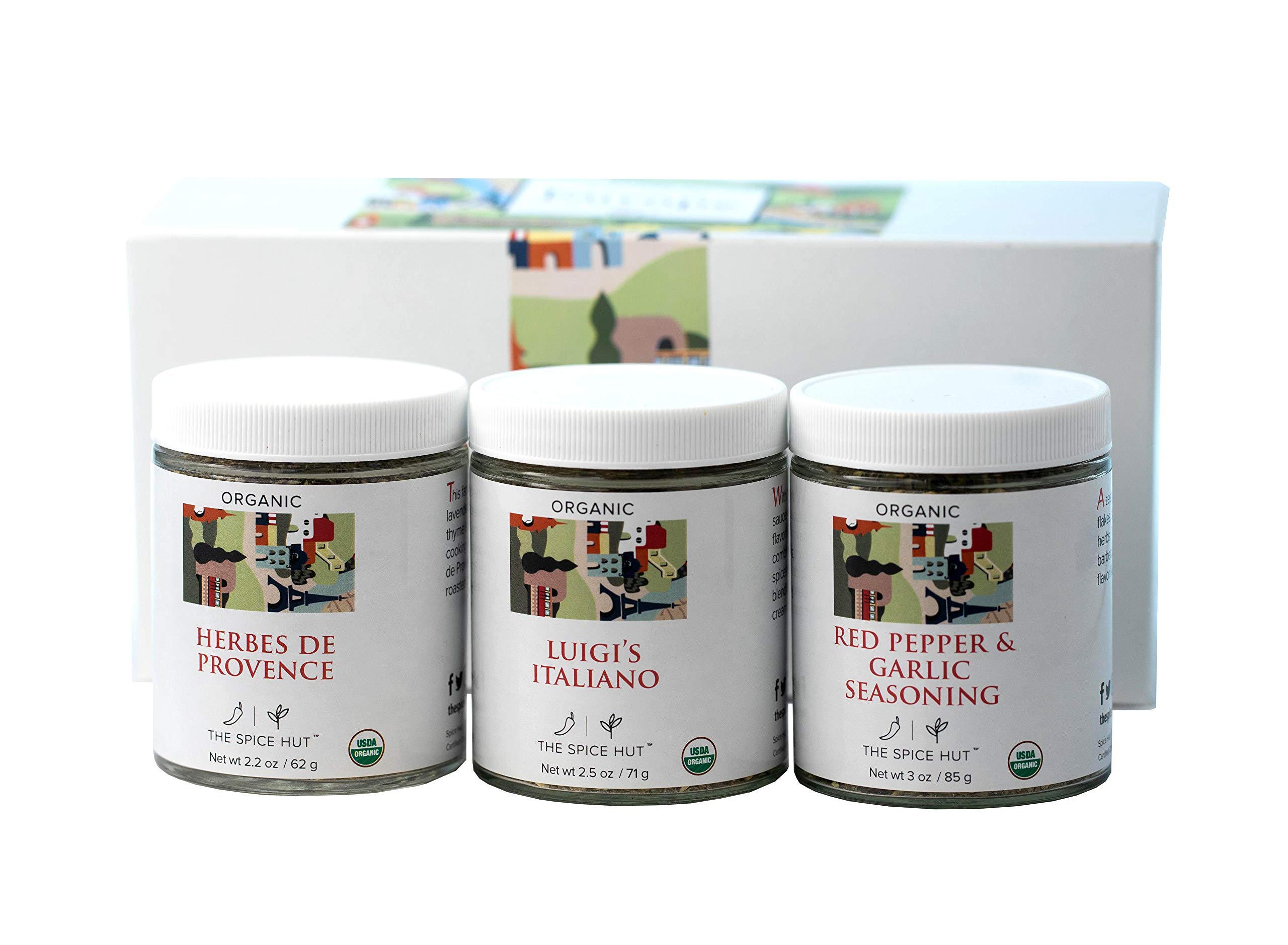 Amazon.com : Organic Herb Seasoning Collection - 3 Flavors of Europe ...
