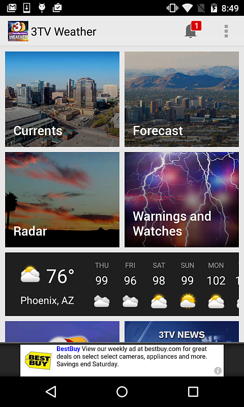 Phoenix Weather Radar - 3TV - App on the Amazon Appstore