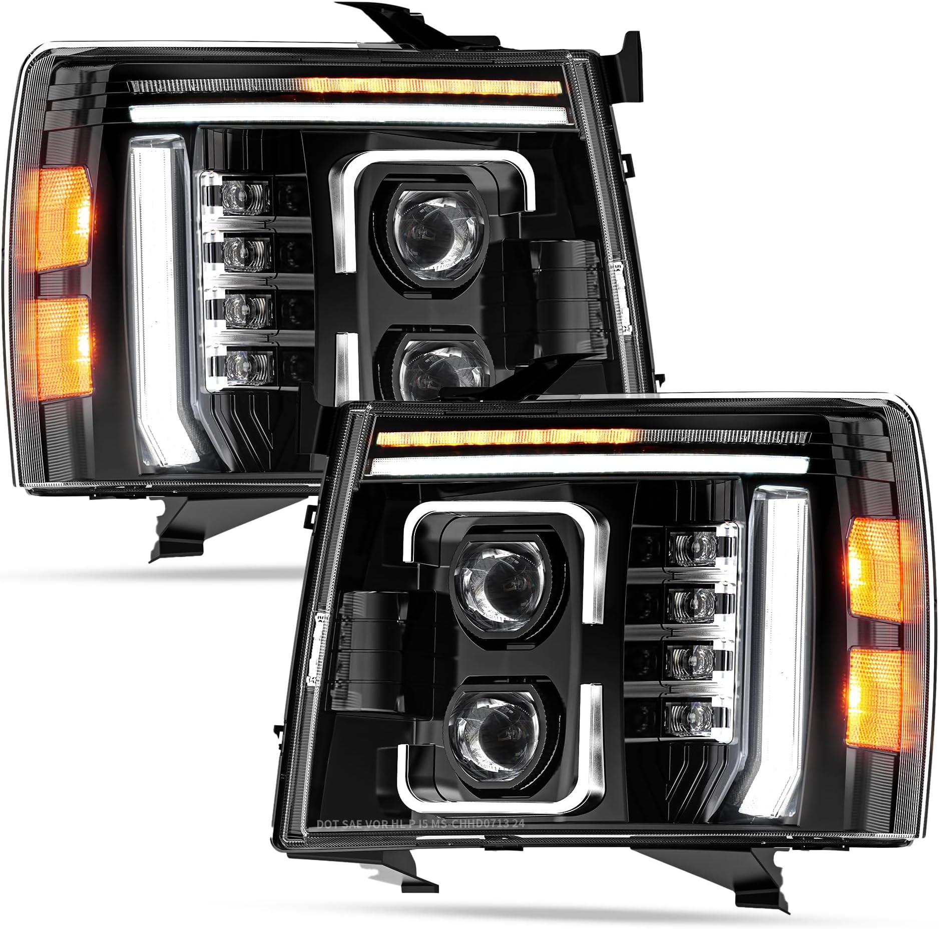 Amazon.com: AlphaRex Base Model Chrome Fit 07-13 Chevy Silverado 1500/ ...