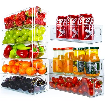Happy T Fridge Organisers Set of 10, Multifunctional Cupboard Organiser ...