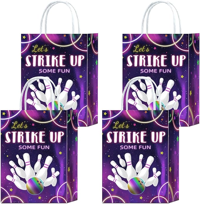 Amazon.com: Tyndallrays 16 Pieces Red Bowling Goodie Bags for Bowling ...