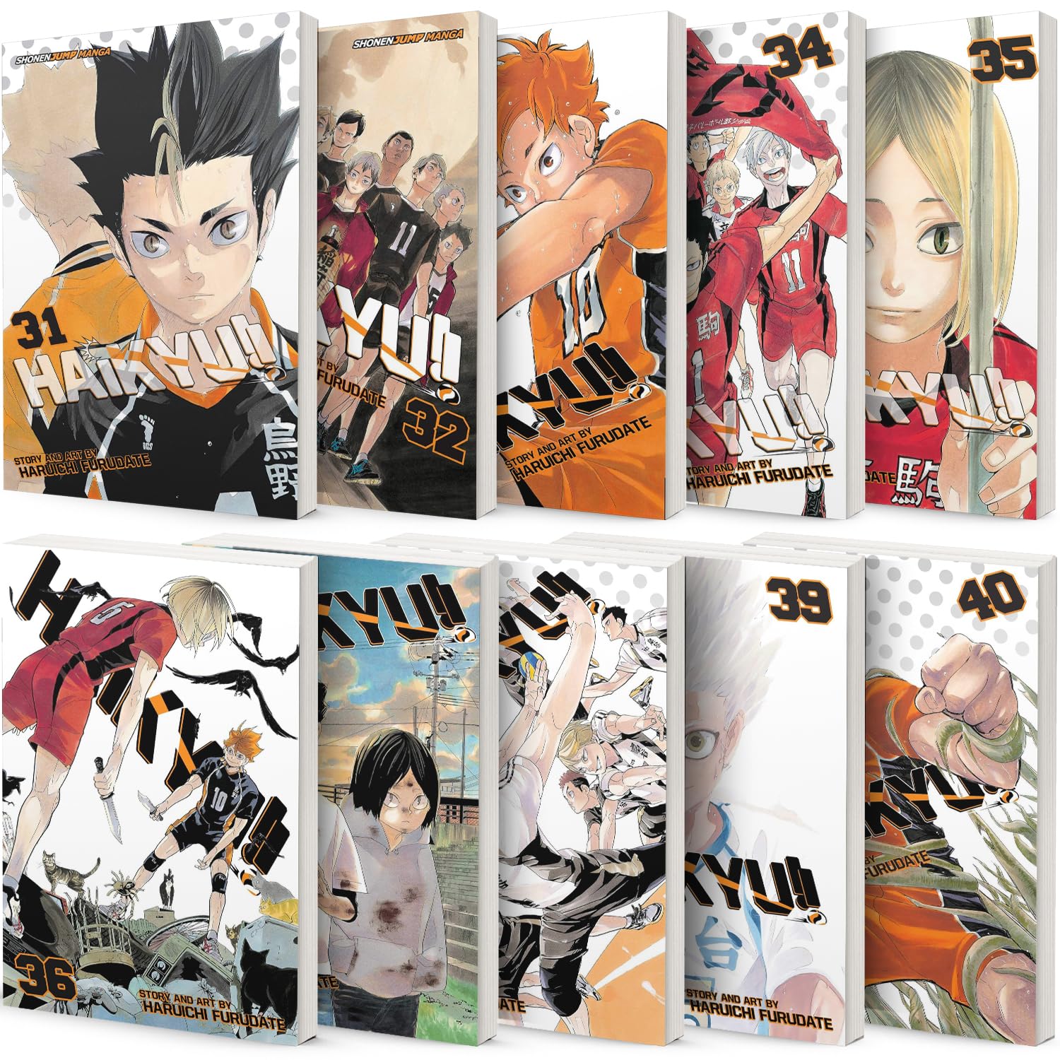 Haikyu!! Furudate Collection 10 books set Haruichi Vol 31-40 by ...