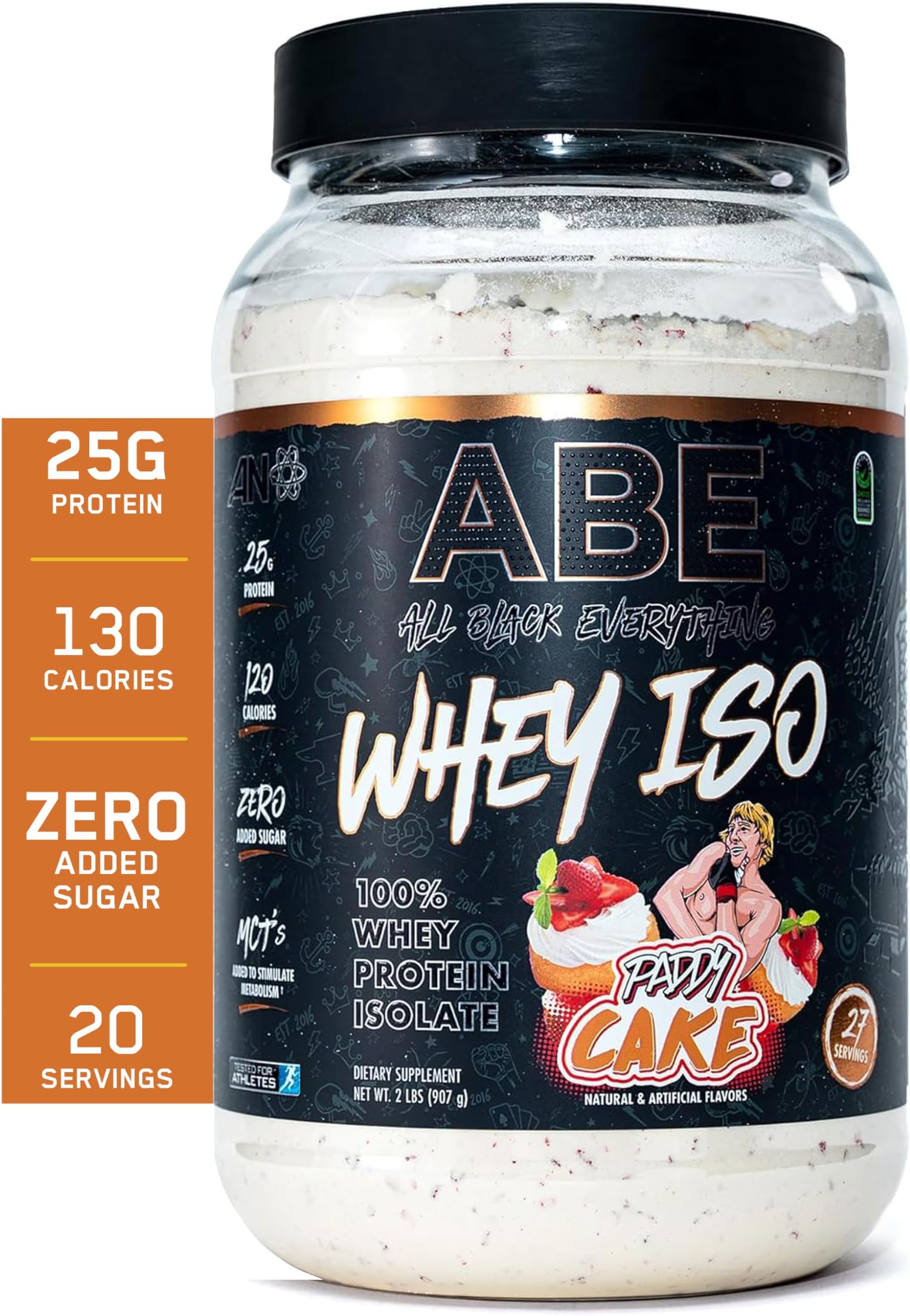 Amazon.com: All Black Everything 25g Whey Protein Powder | Paddy ...