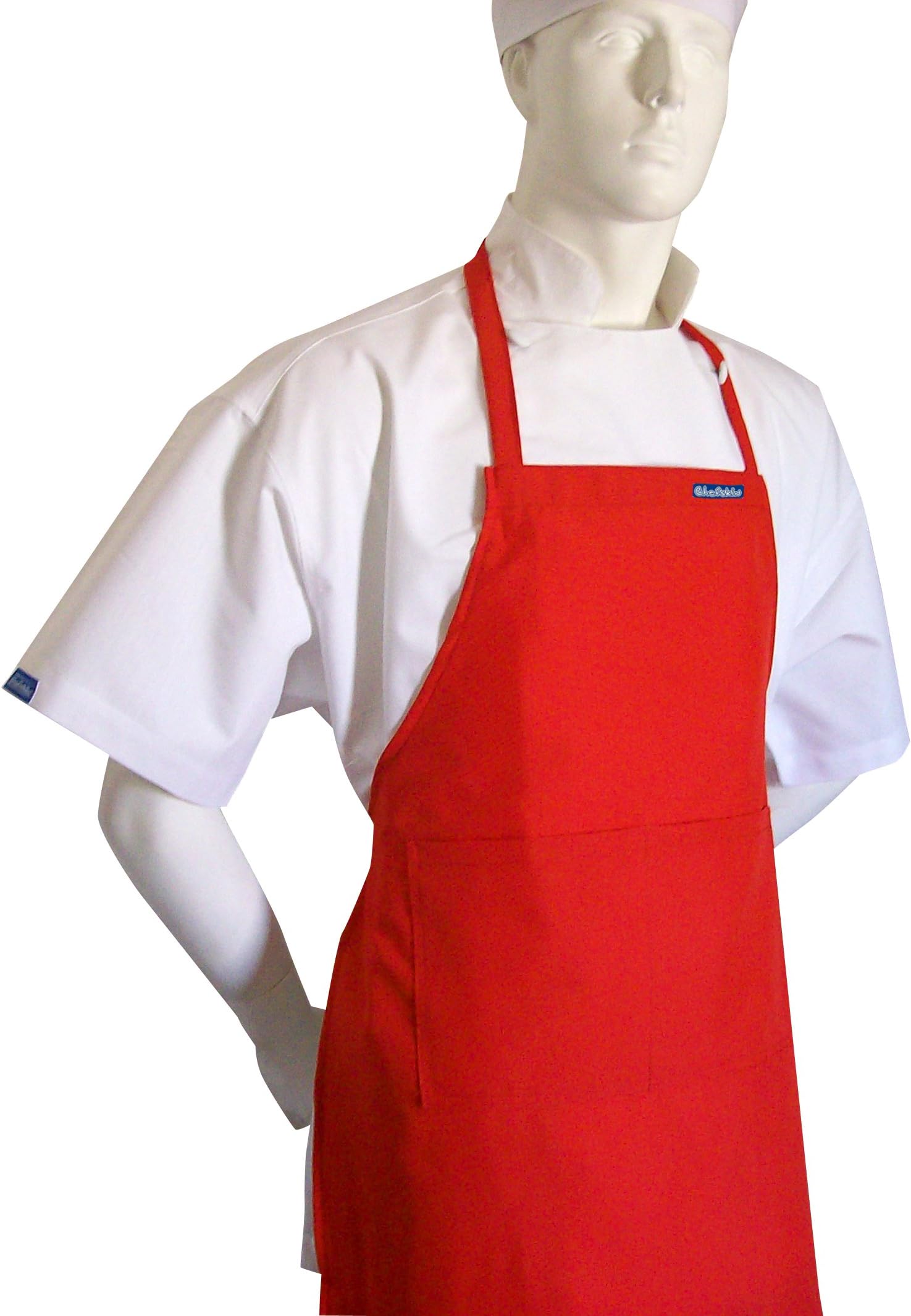 Amazon.com: Chefskin Navy Blue Adult Chef Set (Apron+hat) Adjustable ...