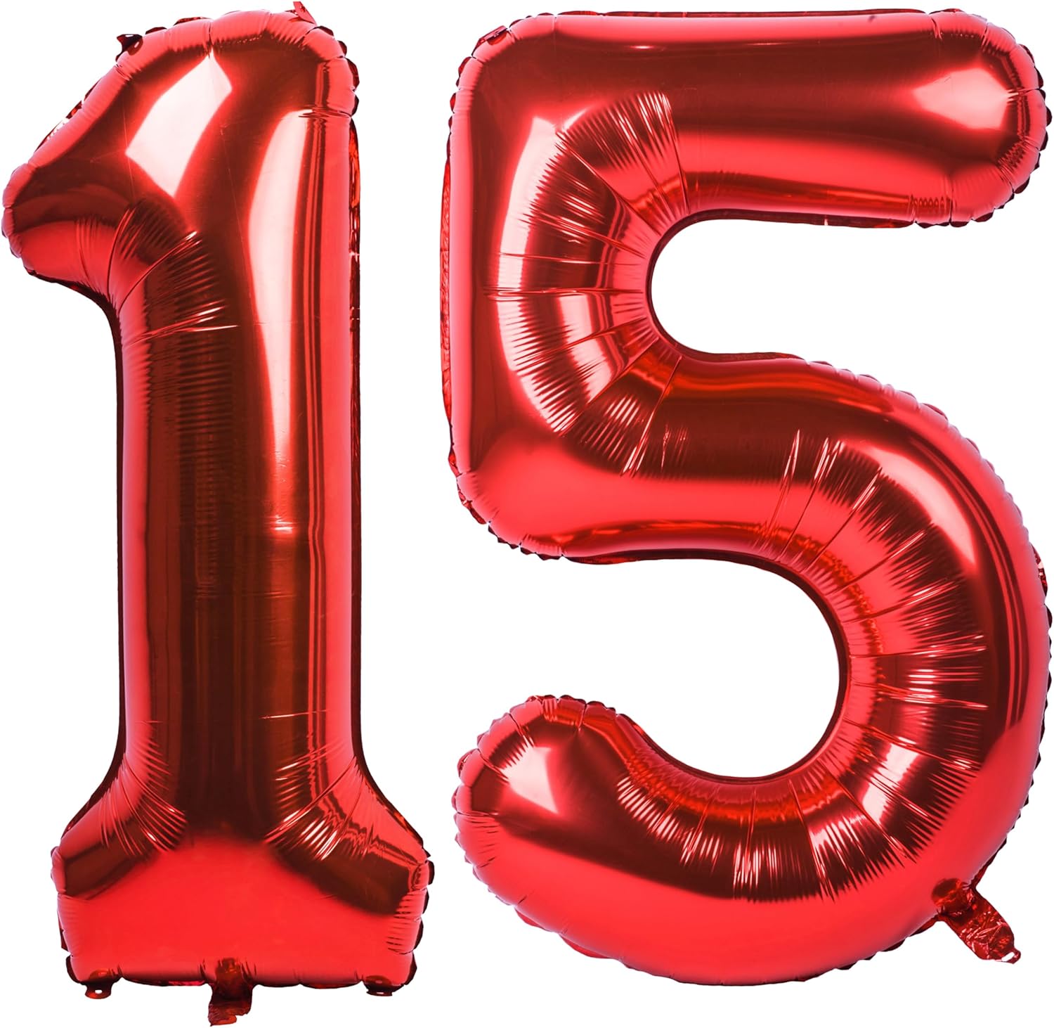 Amazon.com: 40 inch red number 15 balloon giant helium polyester film ...