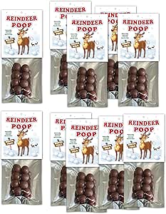 Amazon.com: 10 Pack - Christmas Reindeer Poop - Funny Party Favor ...