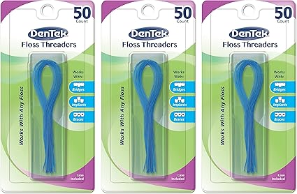 Amazon.com: Dentek Floss Threaders 50 Count (3 Pack) : Health & Household