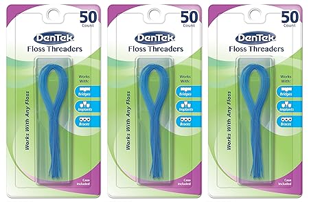 Amazon.com: Dentek Floss Threaders 50 Count (3 Pack) : Health & Household