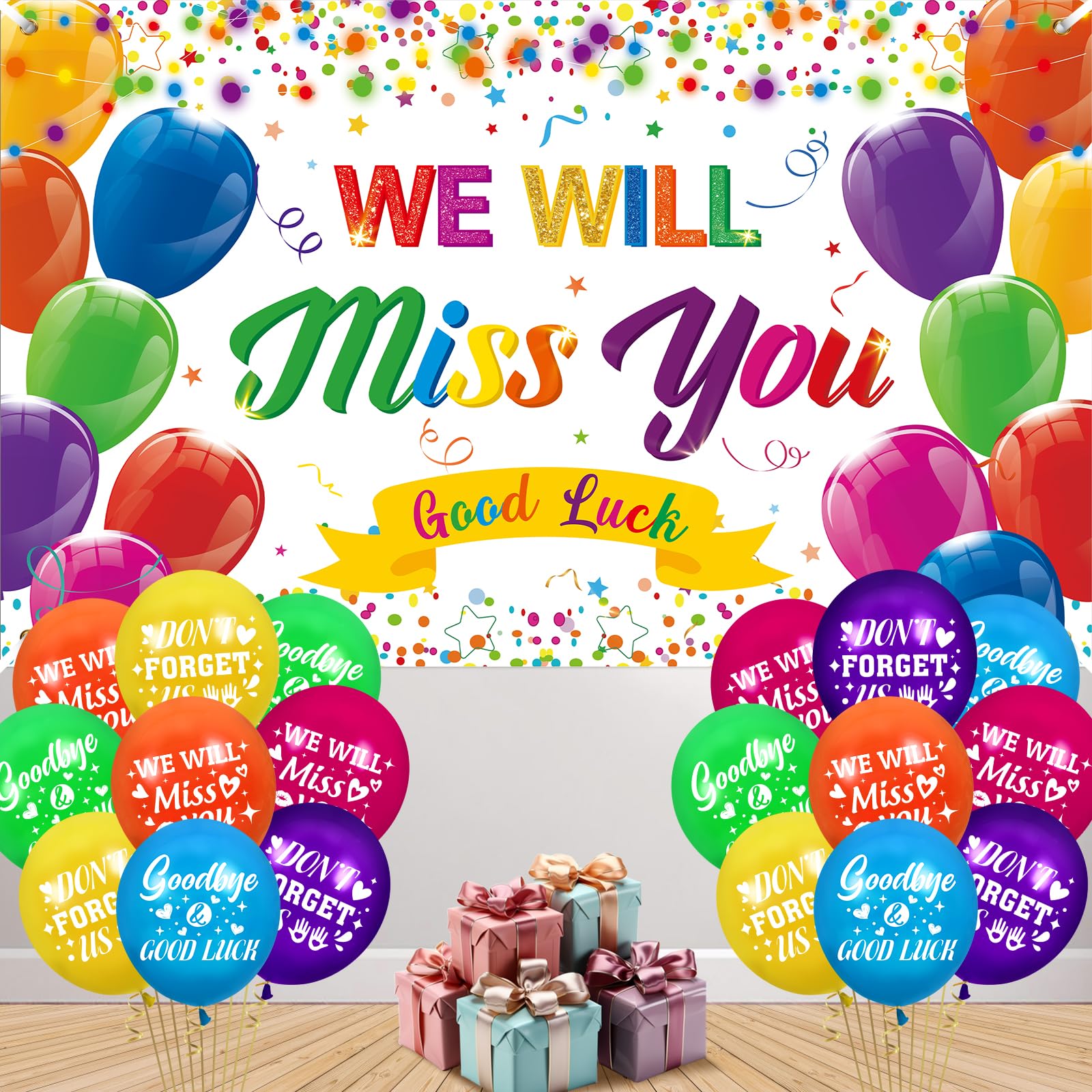 Amazon.com: We Will Miss You Banner Decorations We Will Miss You ...