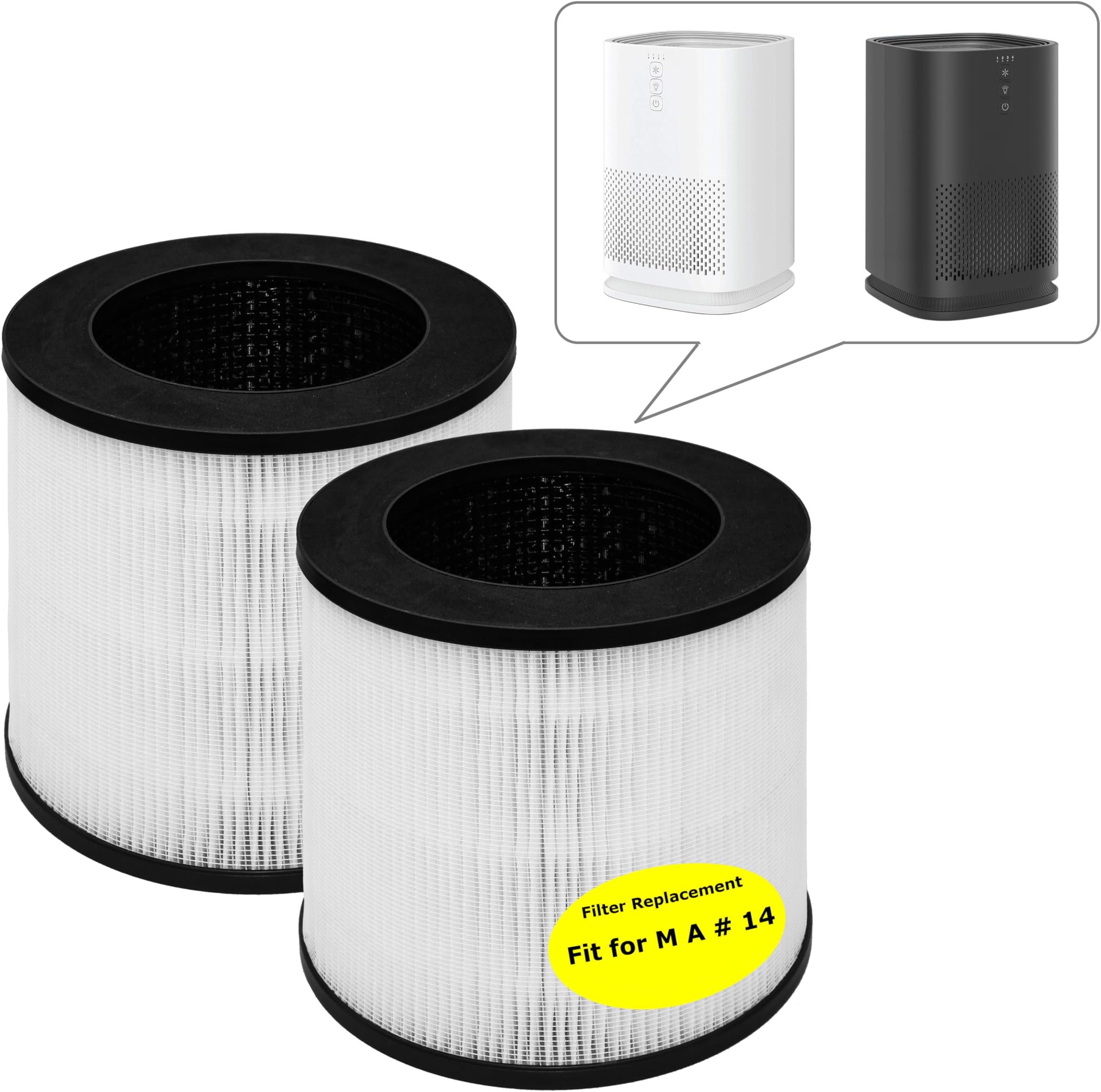 Amazon.com: Replacement Filter Compatible With MA#14 MA#14W MA#14B, 3 ...