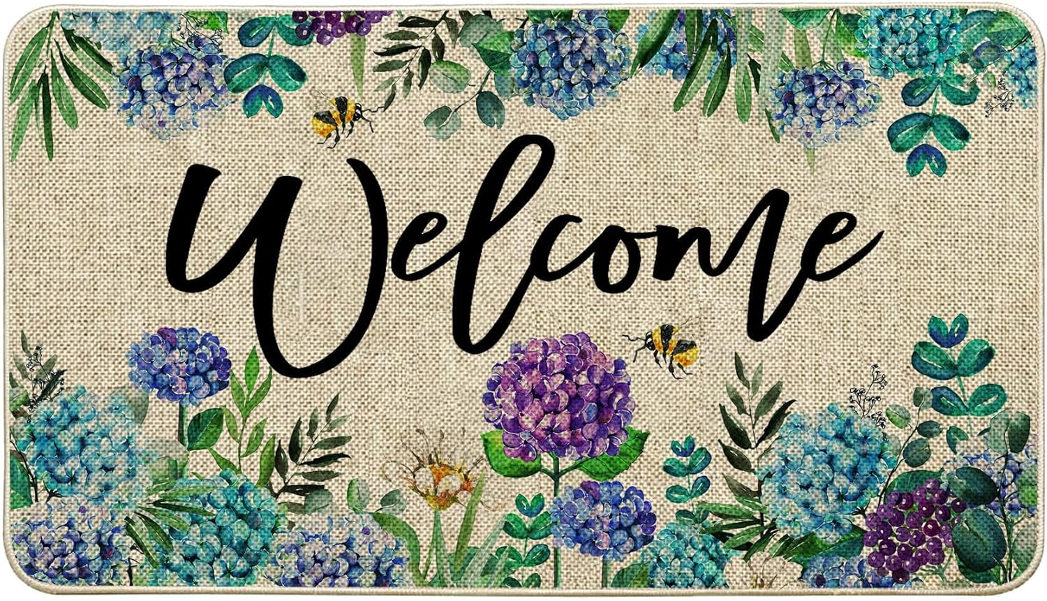 Amazon.com: Baccessor Spring Summer Hydrangea Doormat Outdoor Rug ...