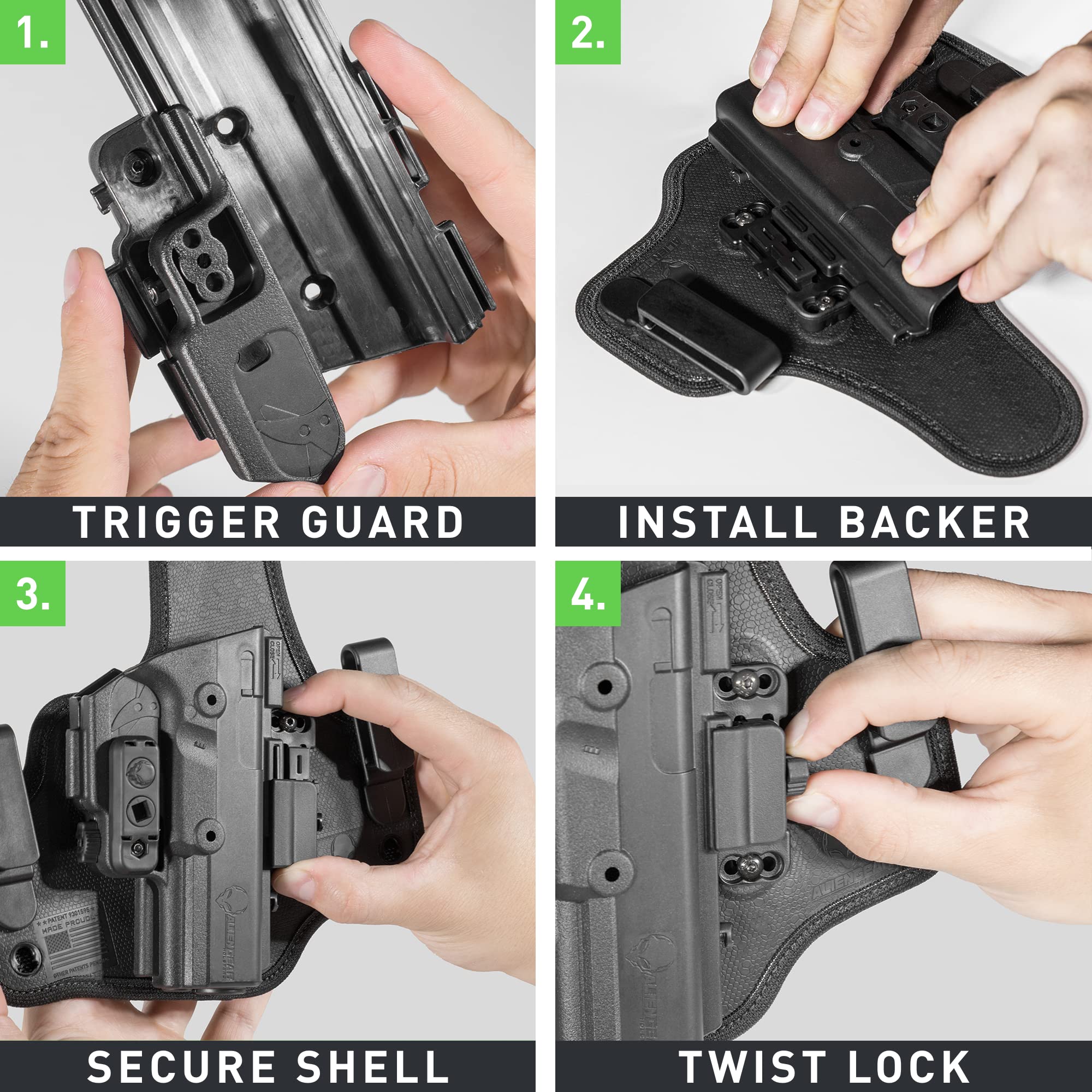 Alien Gear ShapeShift Core Carry Pack - 4 Different Holsters in 1 - IWB ...