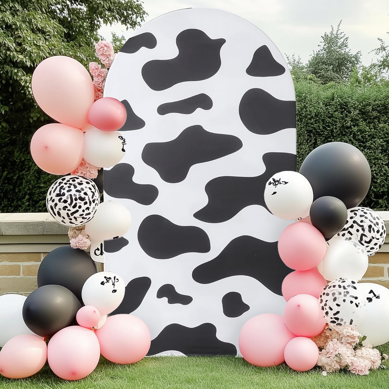 Amazon.com : 7.2ft Cow Arch Backdrop Cover for 7.2 ft Arch Frame ...