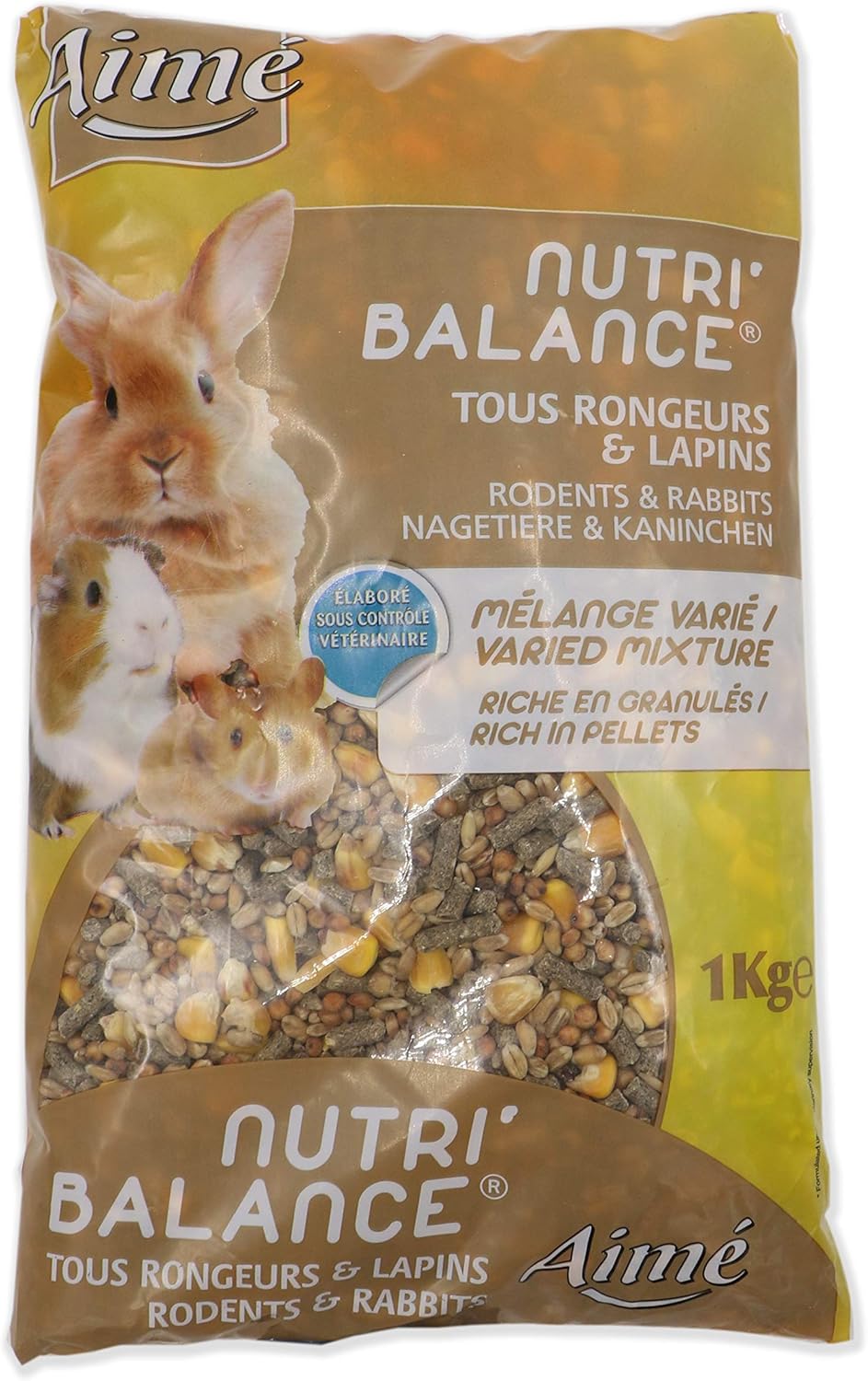 Agrobiothers Nourriture Mélange Complet pour Rongeurs 1 Kg : Amazon.fr ...