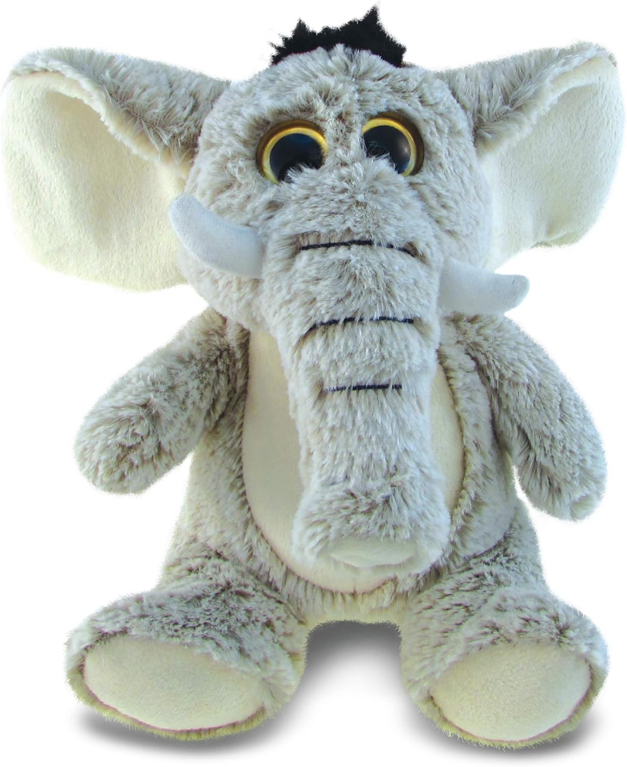 Amazon.com: DolliBu Plush Elephant Stuffed Animal - Soft Fur Huggable ...