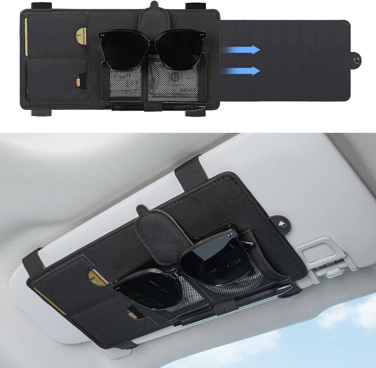 Amazon.com: SEG Direct Sun Visor Extender for Car, Sun Blocker with ...
