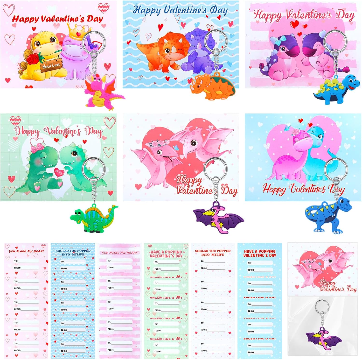 Amazon.com: Valentine Day Gifts Cards for Kids Classroom 30Pcs ...