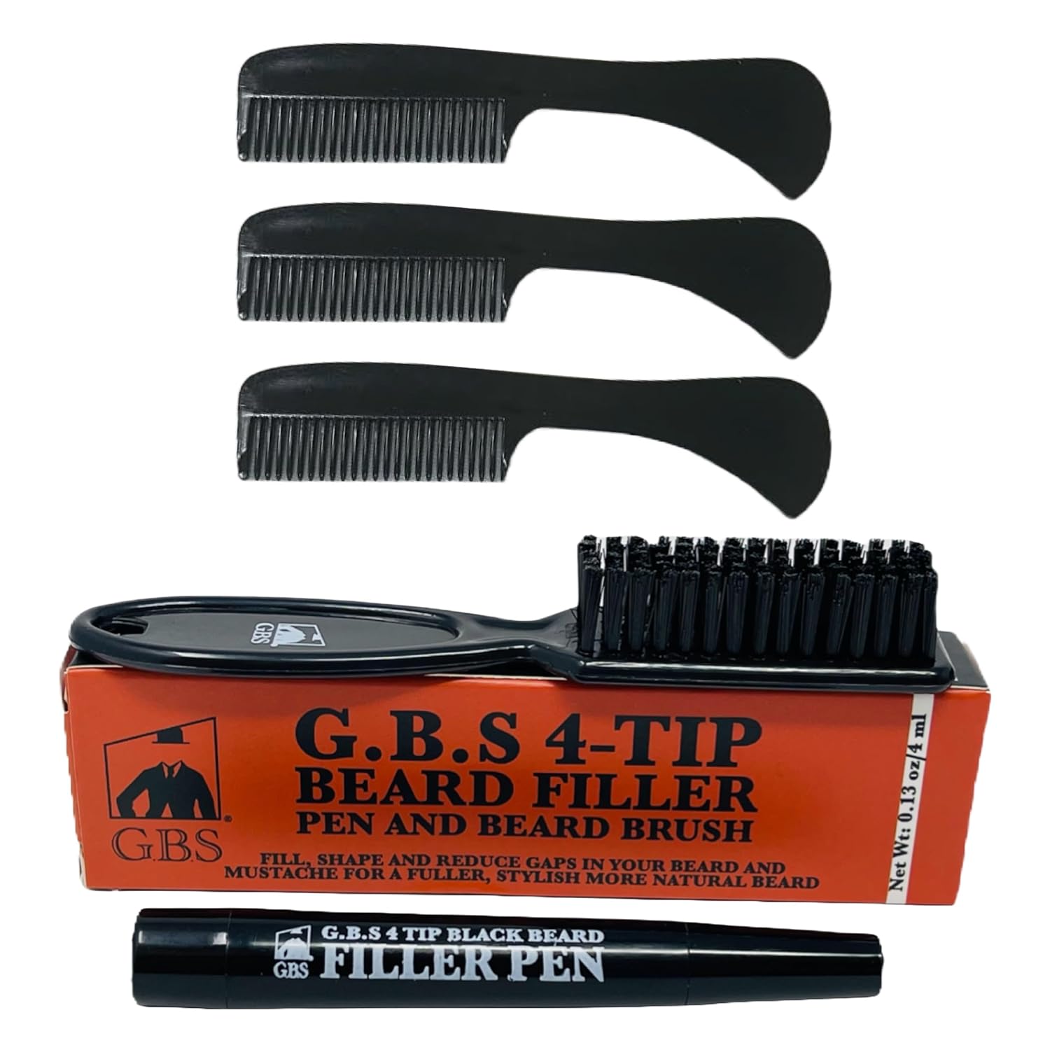 Amazon.com : G.B.S Beard Mustache Comb MCB 3 Pack-Extra Small ...