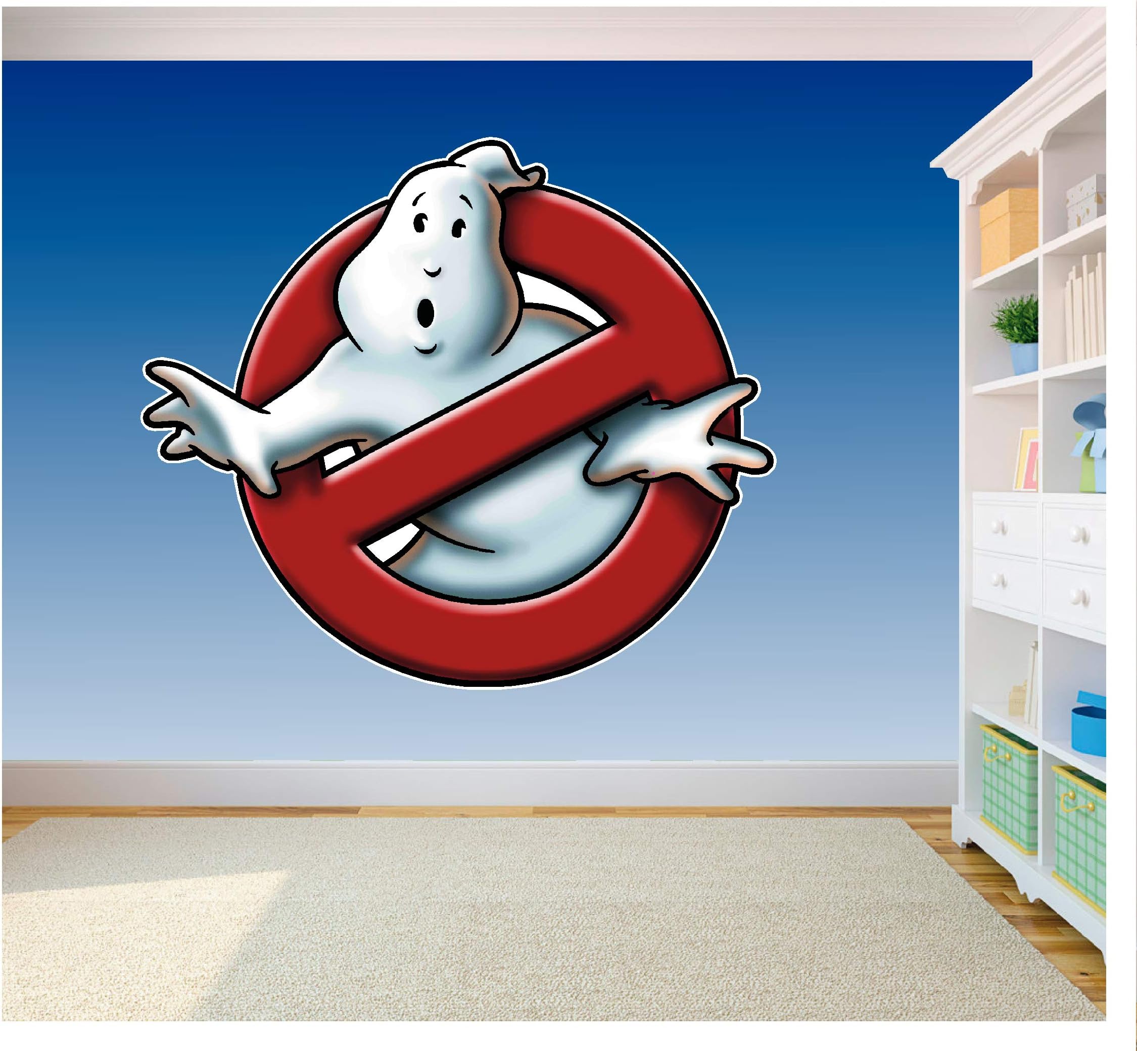 Solo Signs UK Ghostbusters Logo - Sheild Badge Wall Art Printed Vinyl ...