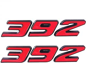Amazon.com: OnlyYou.X Red 392 Emblem Side Fender 392 Badge Compatible ...