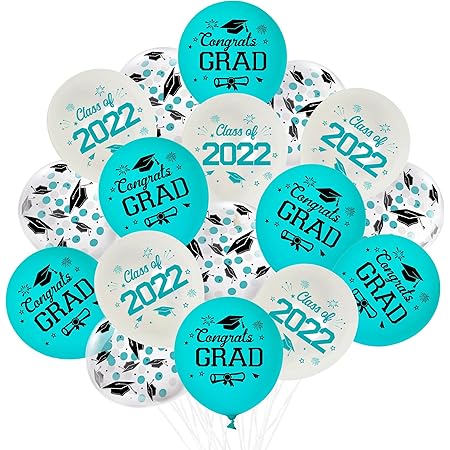 Amazon.com: Turquoise Graduation Party Decorations 2022 Turquoise Black ...