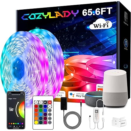 Amazon.com: VOLIVO Smart Led Strip Lights 200ft, RGB App Controlled ...