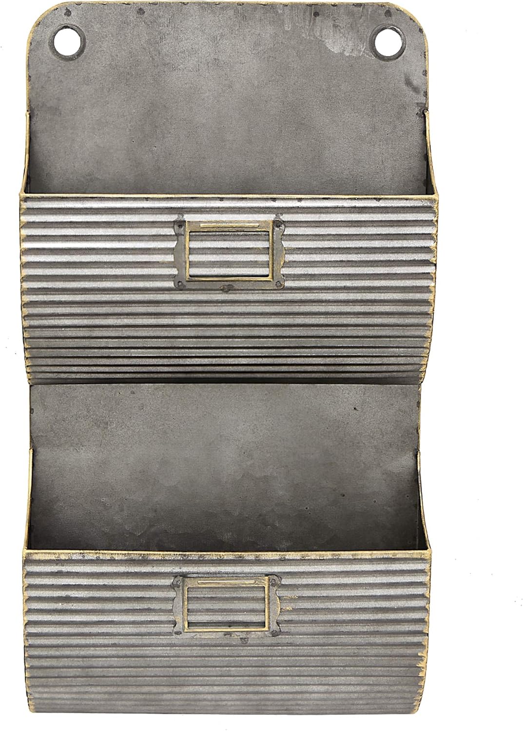 Amazon.com: Three Hands 22" Metal Wall Pocket in Gray : Home & Kitchen