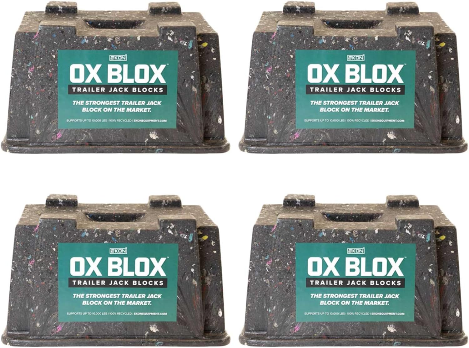 Amazon.com: 4-Pack OX BLOX Heavy Duty Trailer Jack Block - Made in USA ...