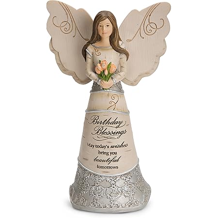 Amazon.com: Pavilion - 50th Birthday - 6" Angel Holding 50th Heart ...