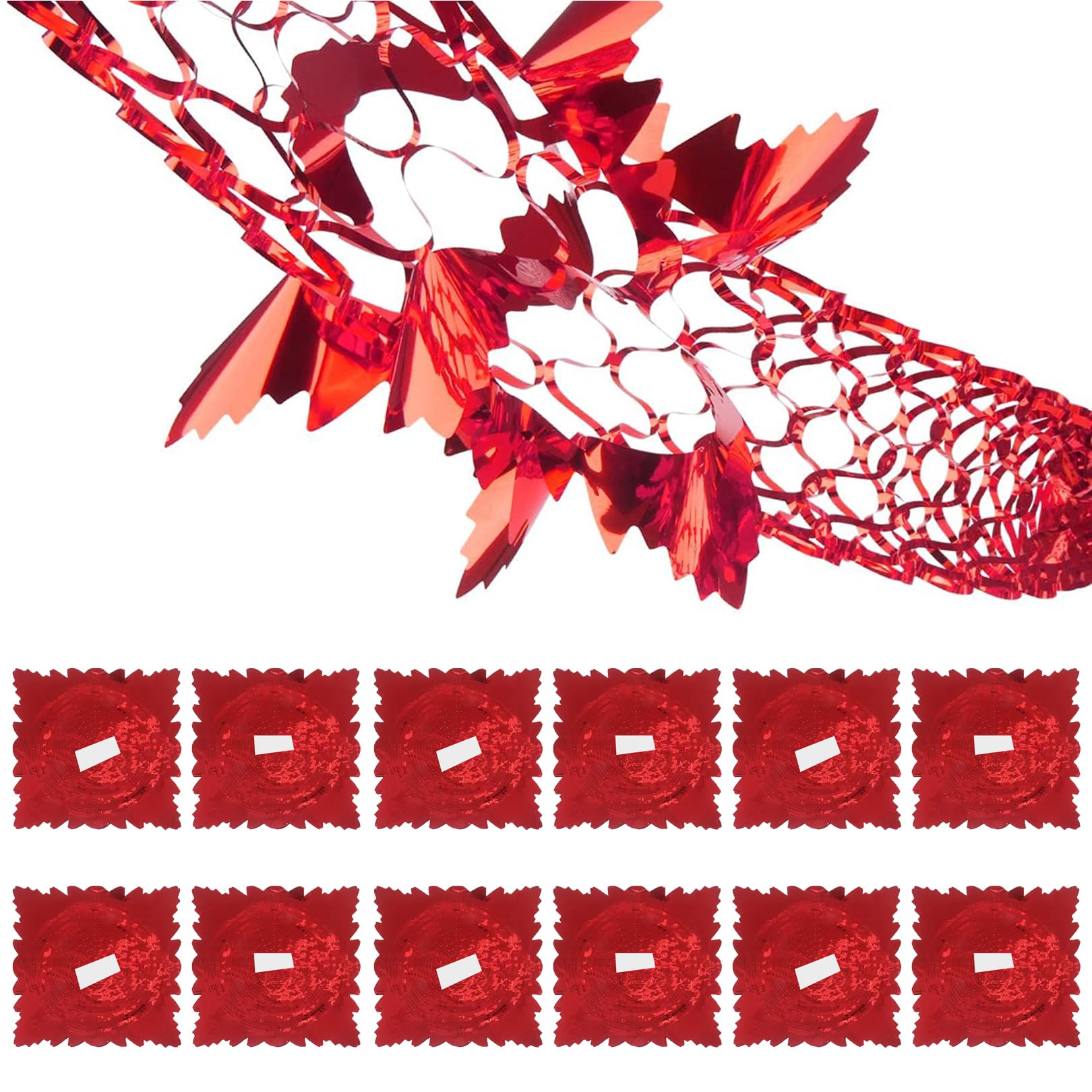 12Pcs Christmas Ceiling Decorations,Christmas Foil Decorations Garland ...