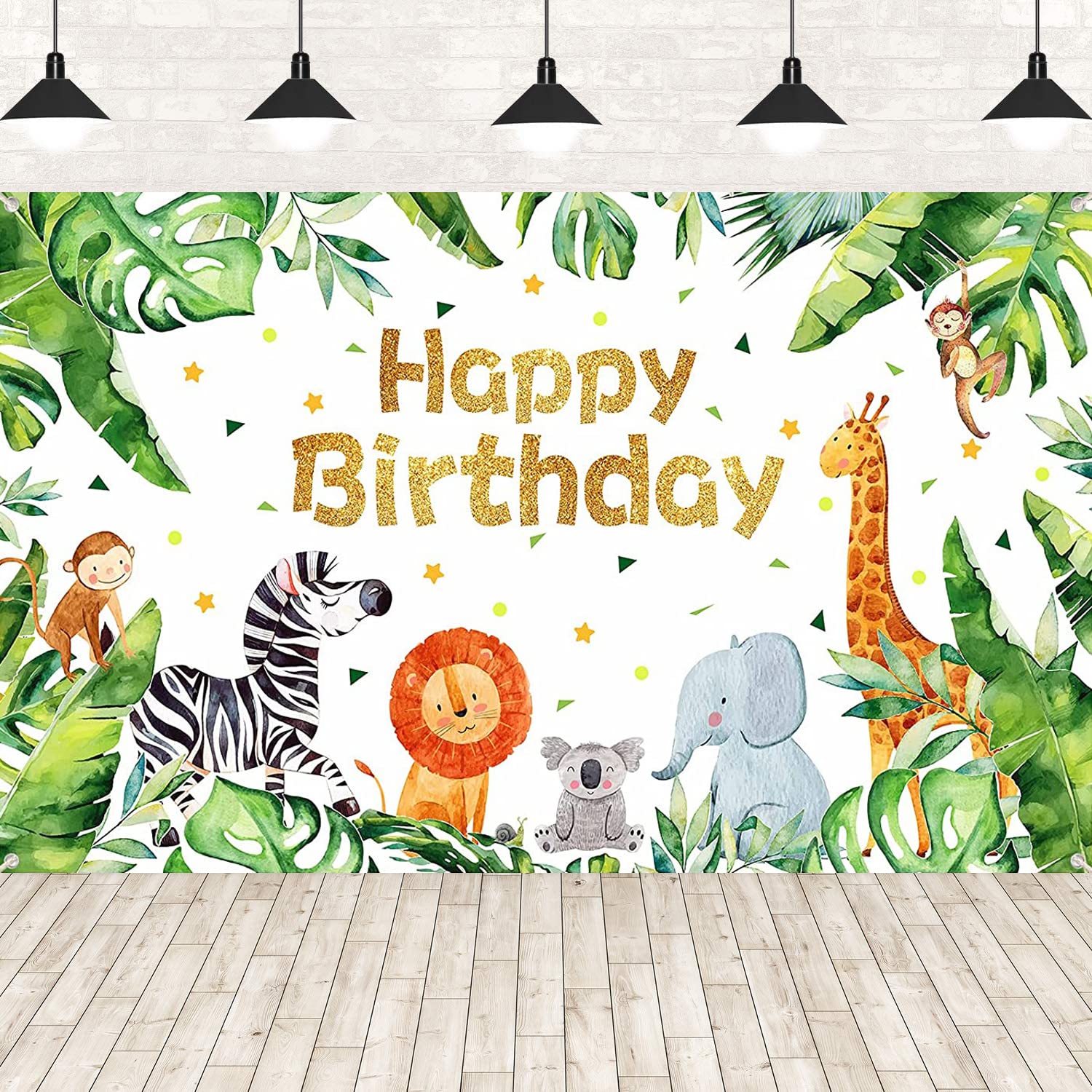 Buy Safari Jungle Birthday Decorations Party Supplies Animals Theme ...