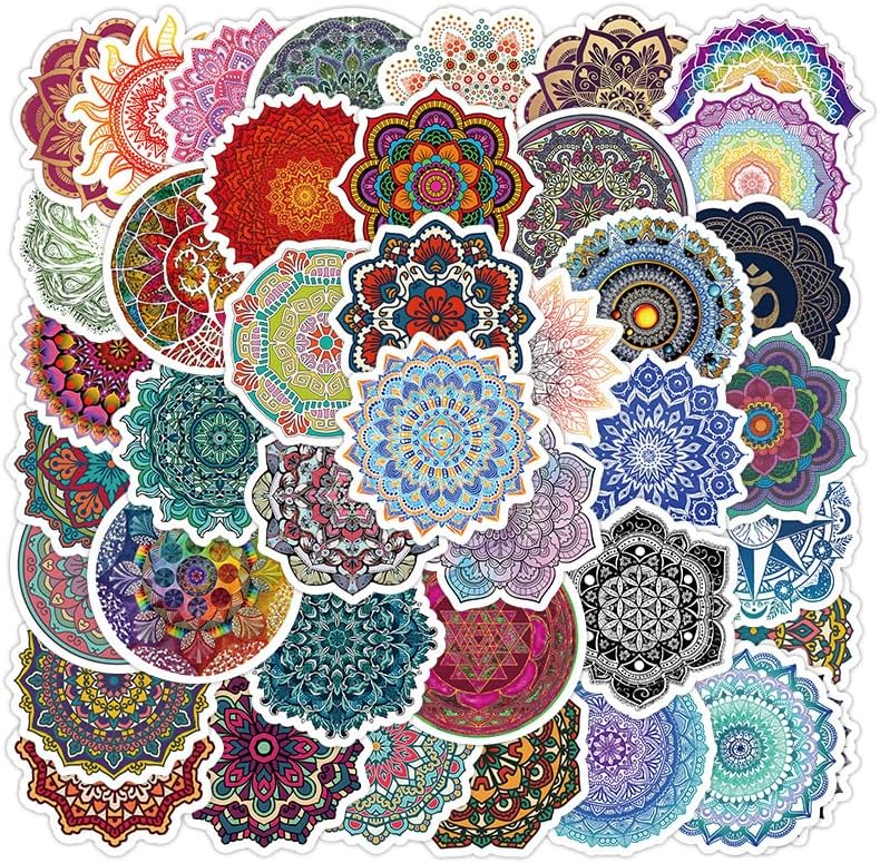 Amazon.com: Mandala Stickers-60 Pcs Calm Stickers for Aesthetic Sensory ...