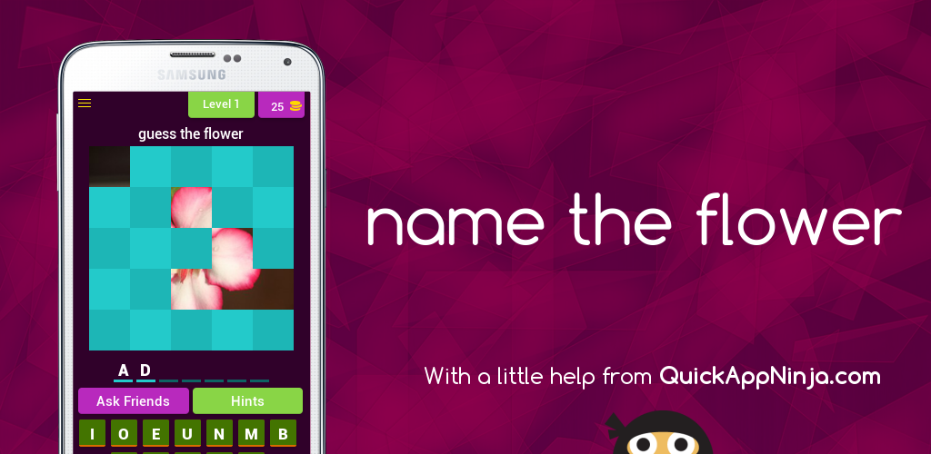 guess the flower in tiles - App on Amazon Appstore