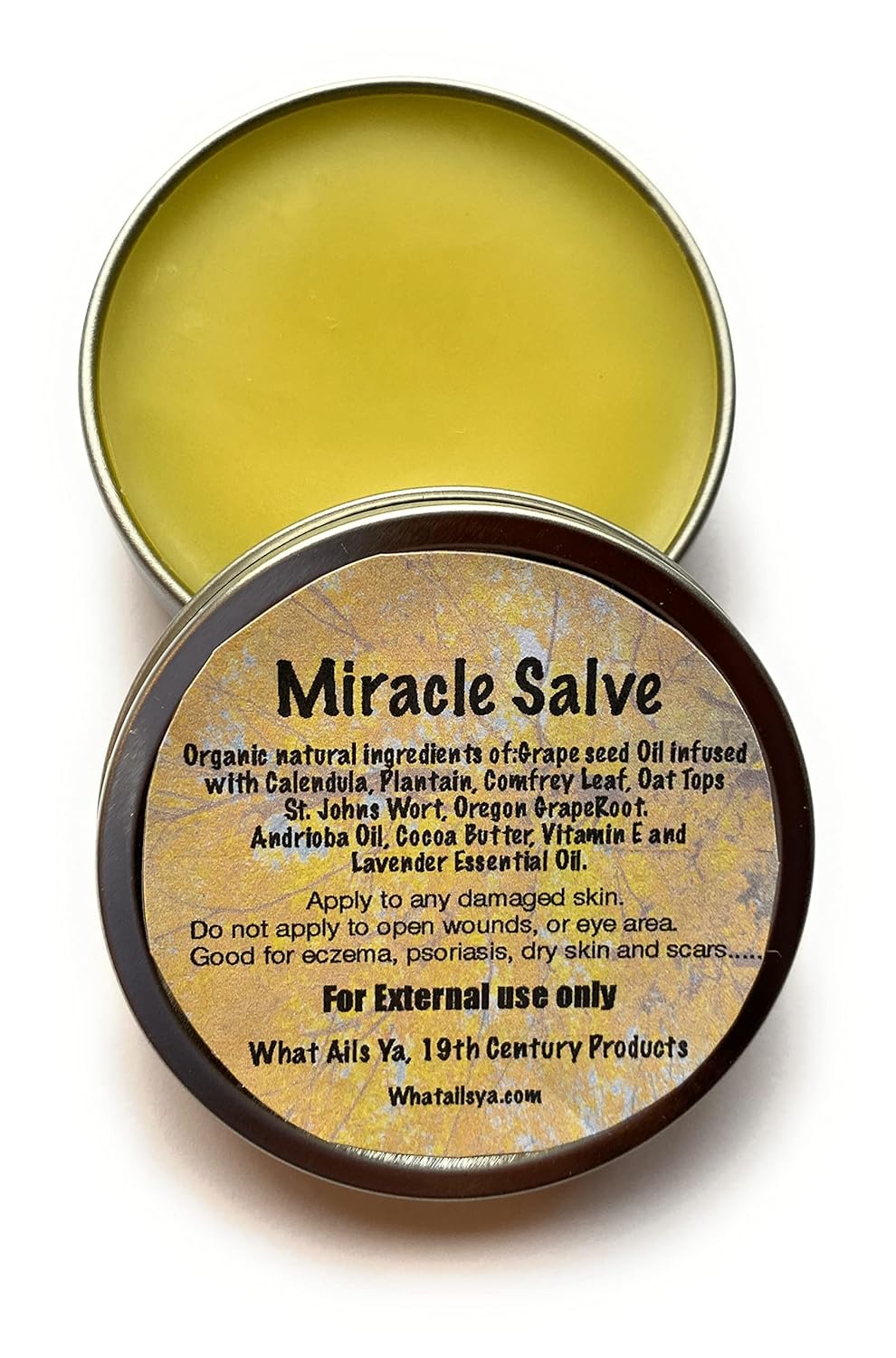 Amazon.com: Miracle Salve - What Ails Ya - 2 Oz - 100% Organic Oils and ...