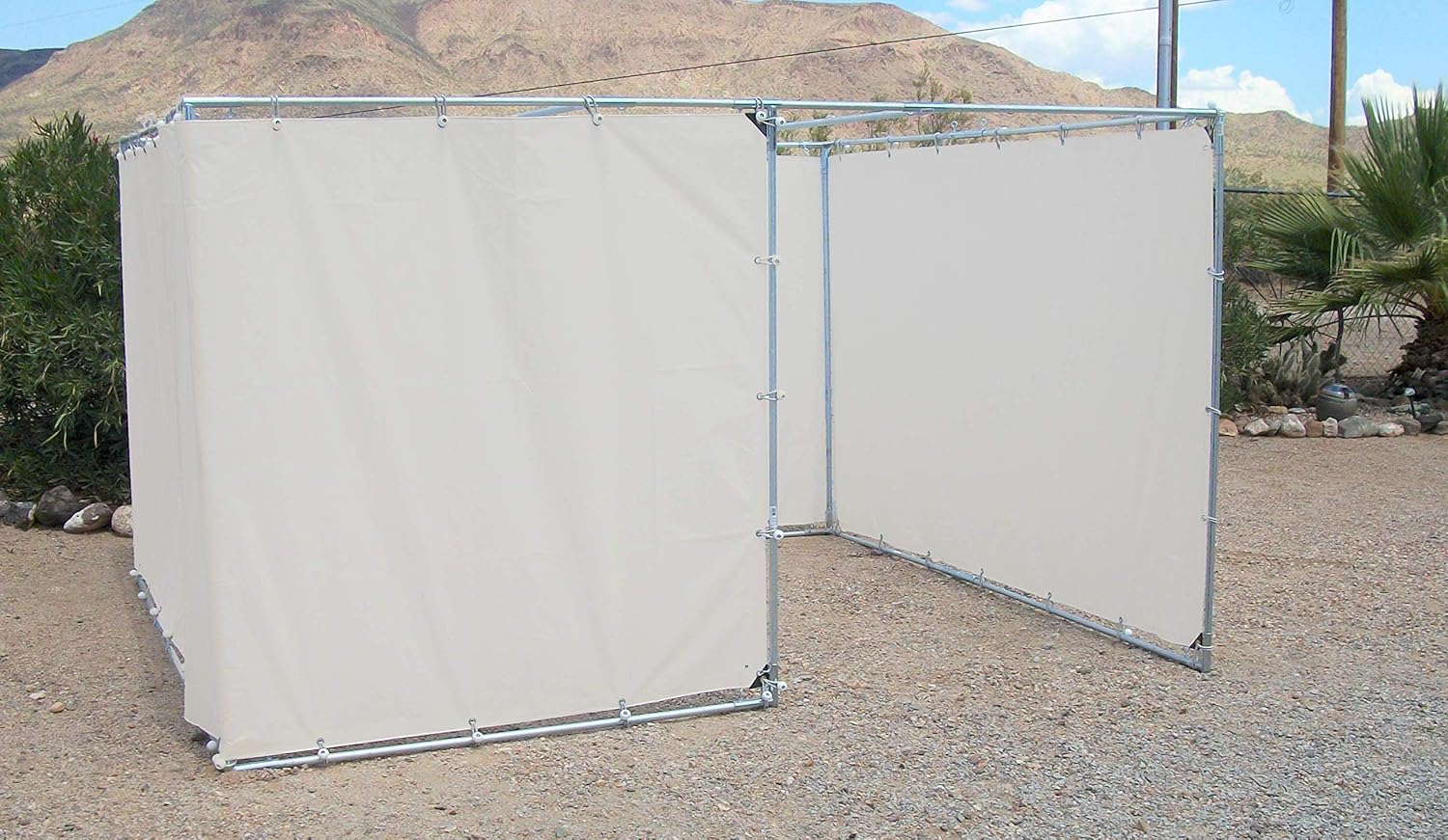Amazon.com : 10' x 20' Sukkah Kit for Sukkot Tan Walls 4ft Offset Door ...