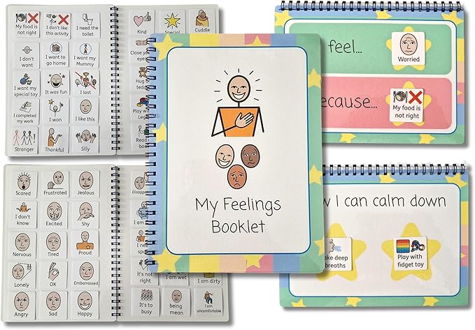 Feelings and Emotions Communication Booklet with PECs Cards - Visual ...
