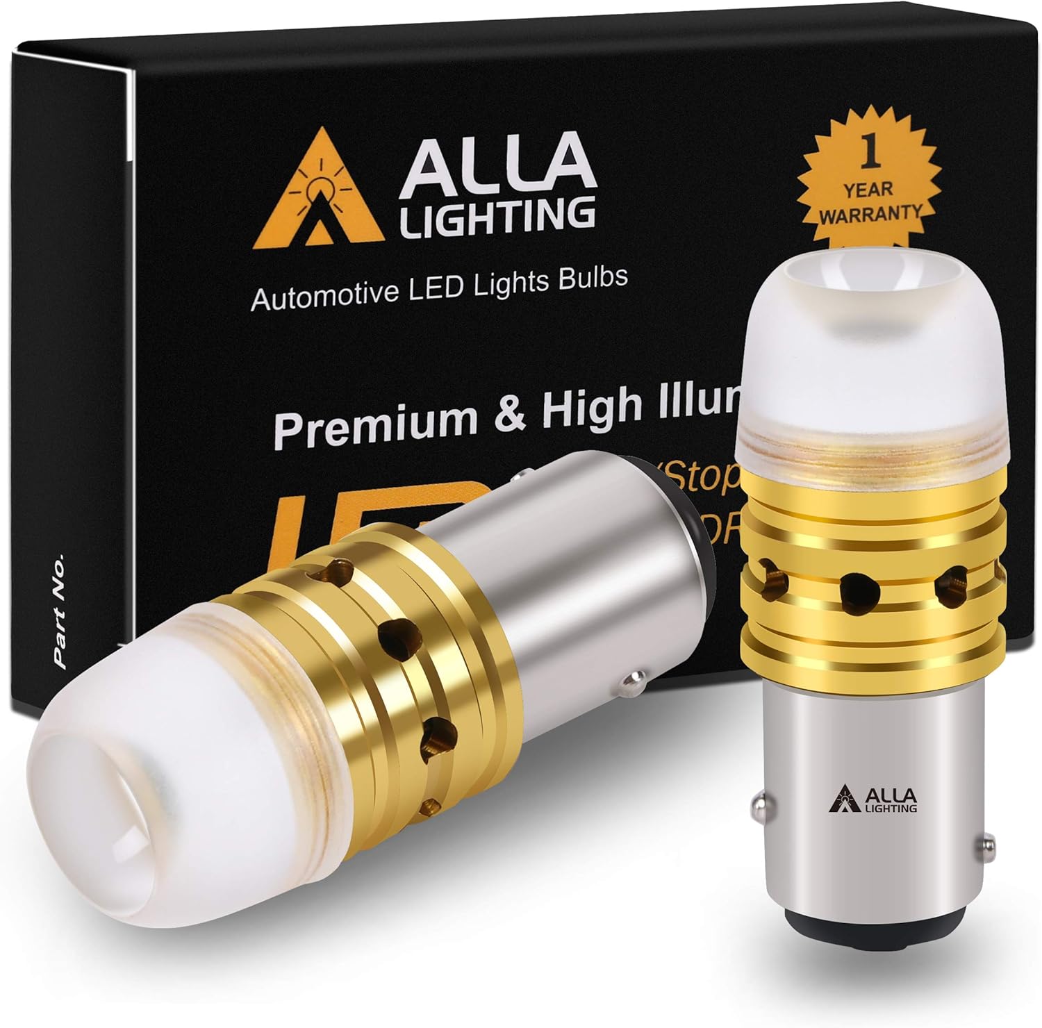 Amazon.com: Alla Lighting Mini BAY15D 7528 1157 LED Bulbs Xtreme Super ...