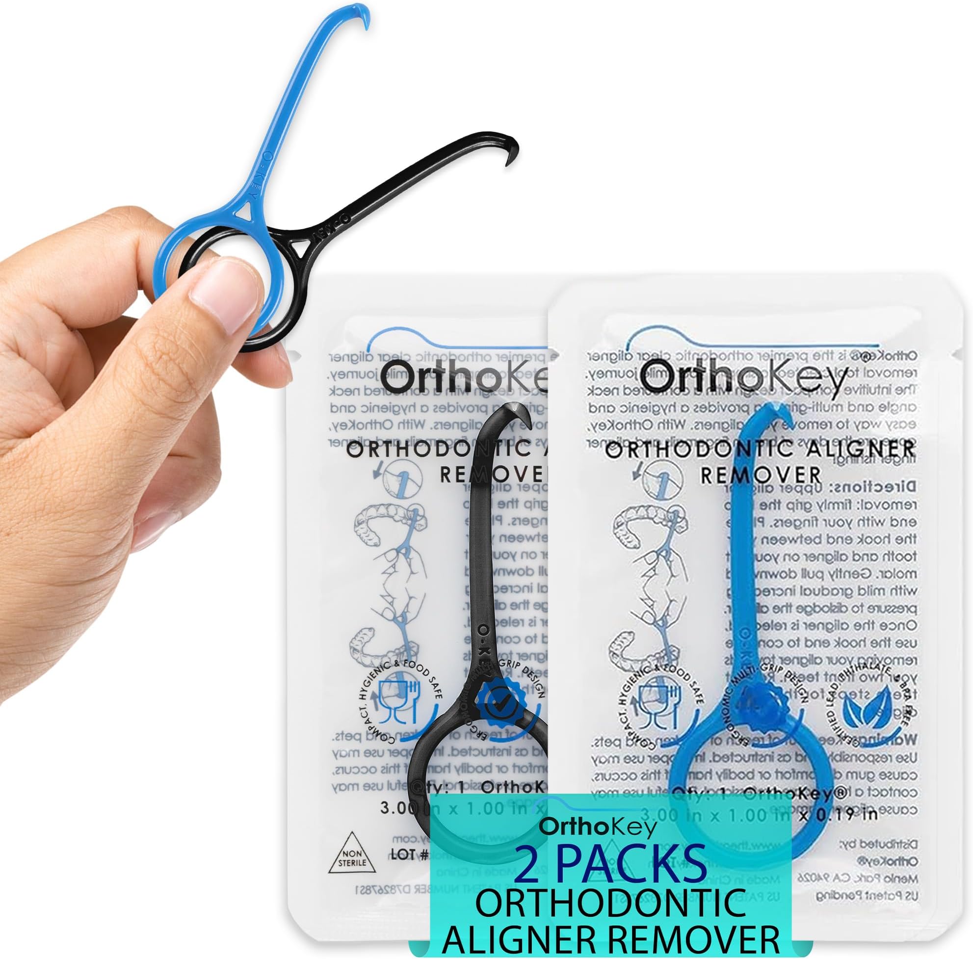 Amazon.com : OrthoKey Retainer & Aligner Removal Tool - Dental-Grade ...