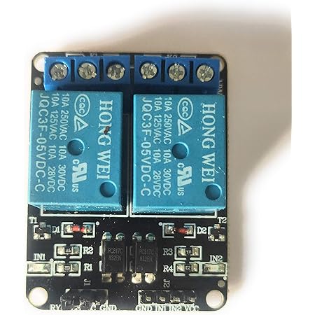 Generic 5V 10A 2 Channel Relay Module Shield for Arduino ARM PIC AVR DSP Electronic : Amazon.in ...