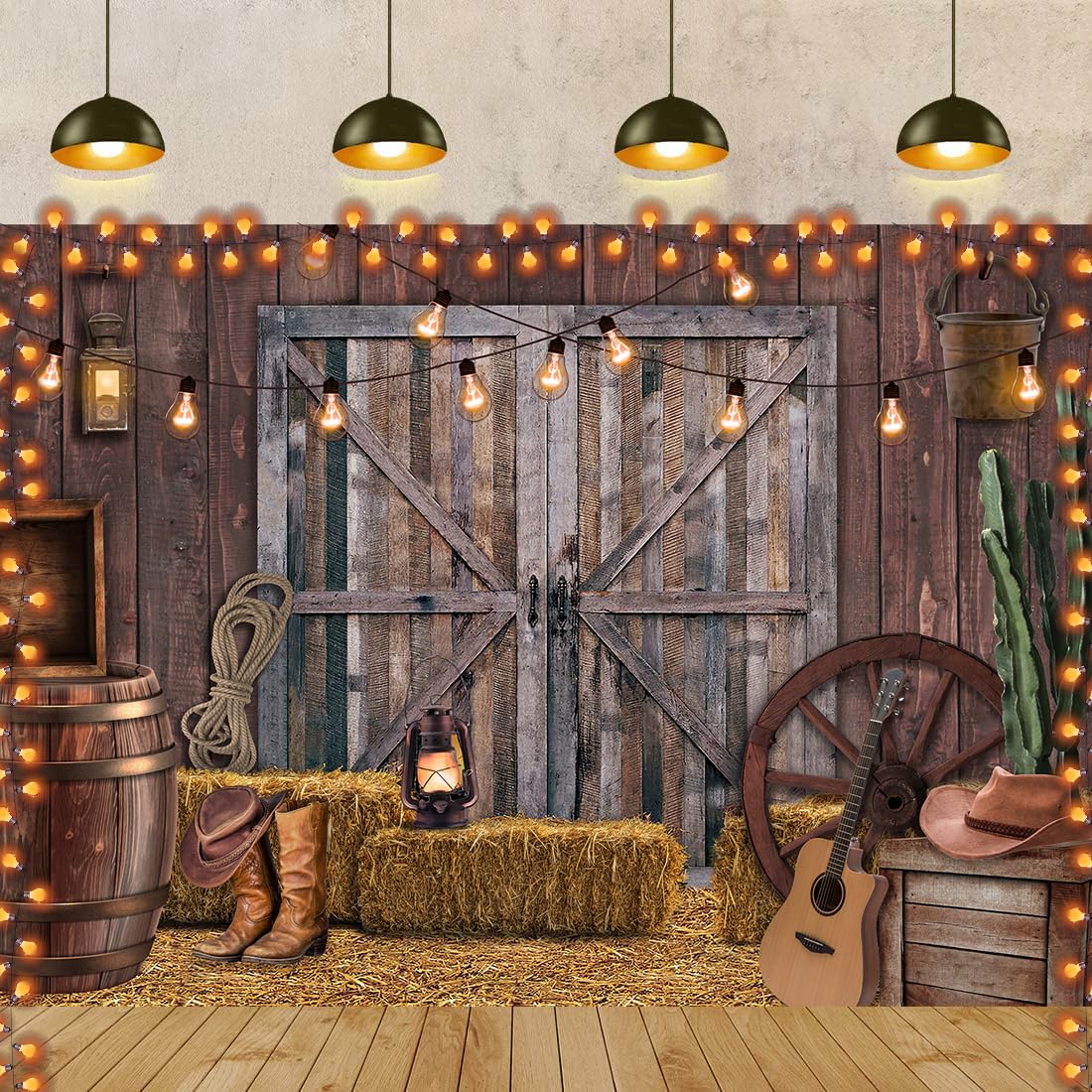 Amazon.com : Western Cowboy Backdrop for Portrait Western Party ...