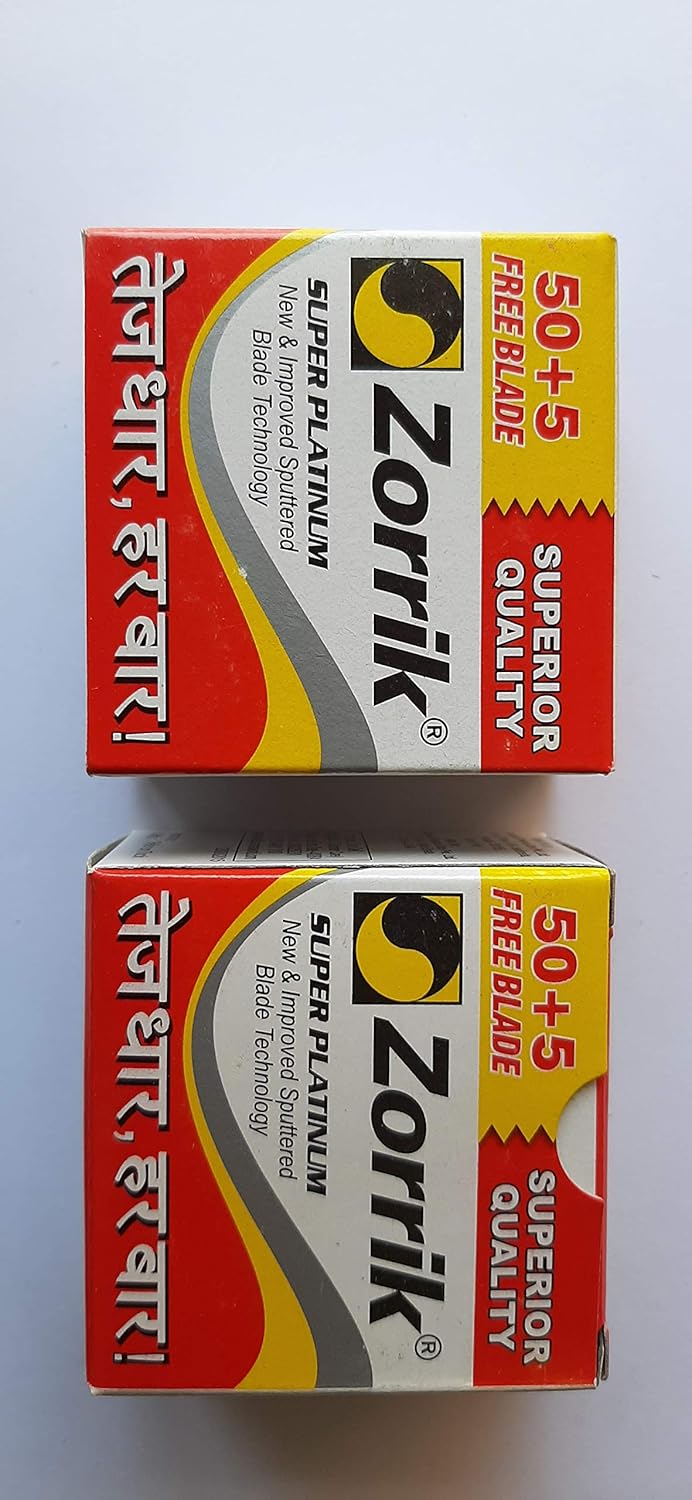 Buy Supermax Zorrik Platinum Blade (Pack of 4, 200 Blades) Online at ...