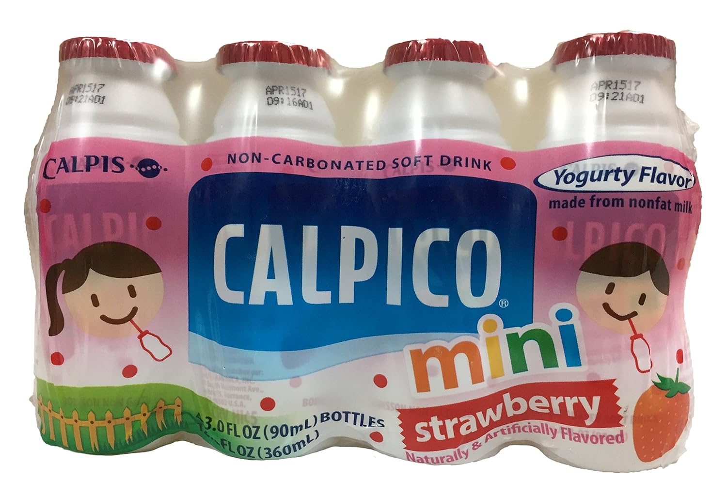 Amazon.com : Calpico Mini Non-Carbonated Soft Drink Yogurt Flavor 4 ...