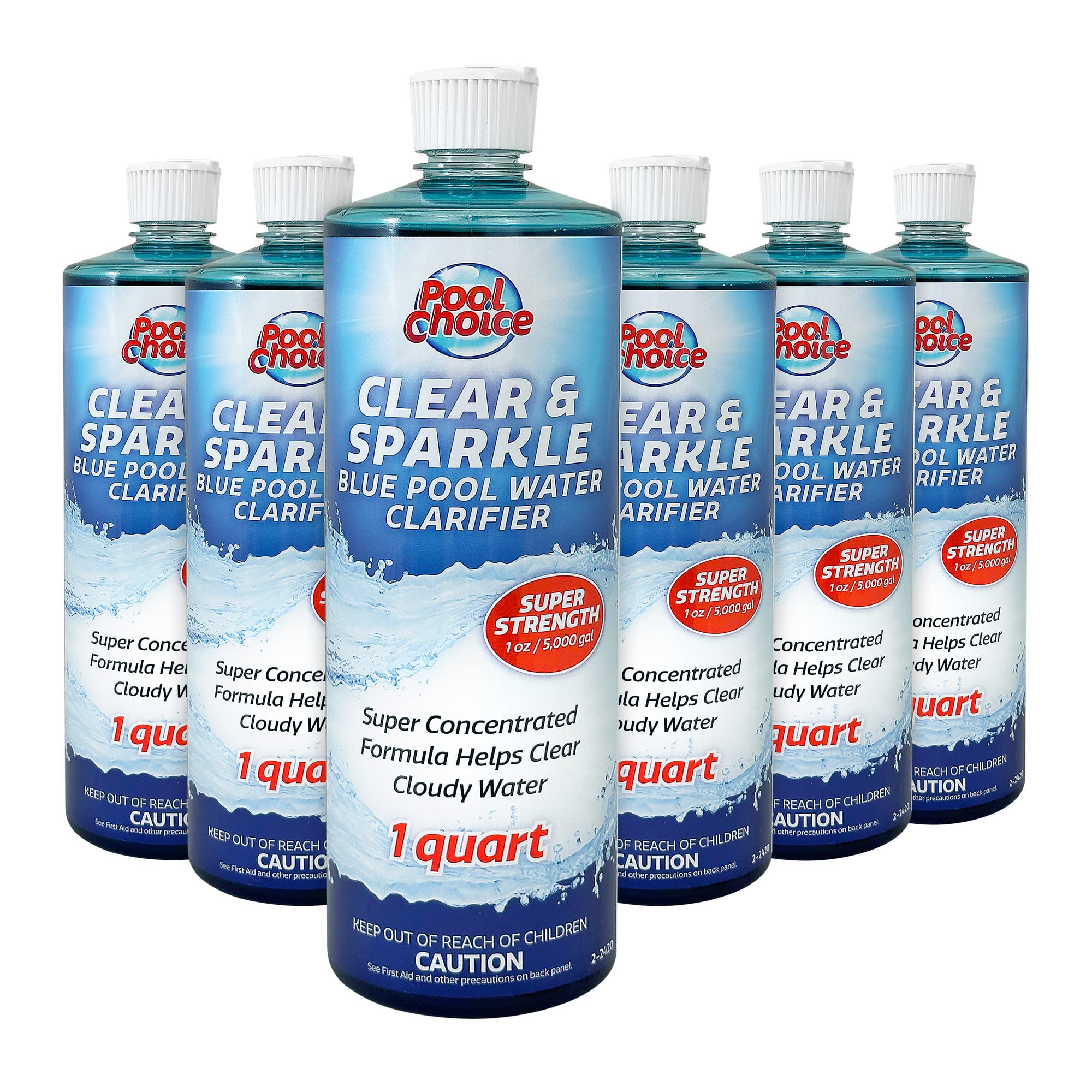 Snapklik.com : SpaChoice 1-Quart 6-Pack Premium Clear And Sparkle Blue ...