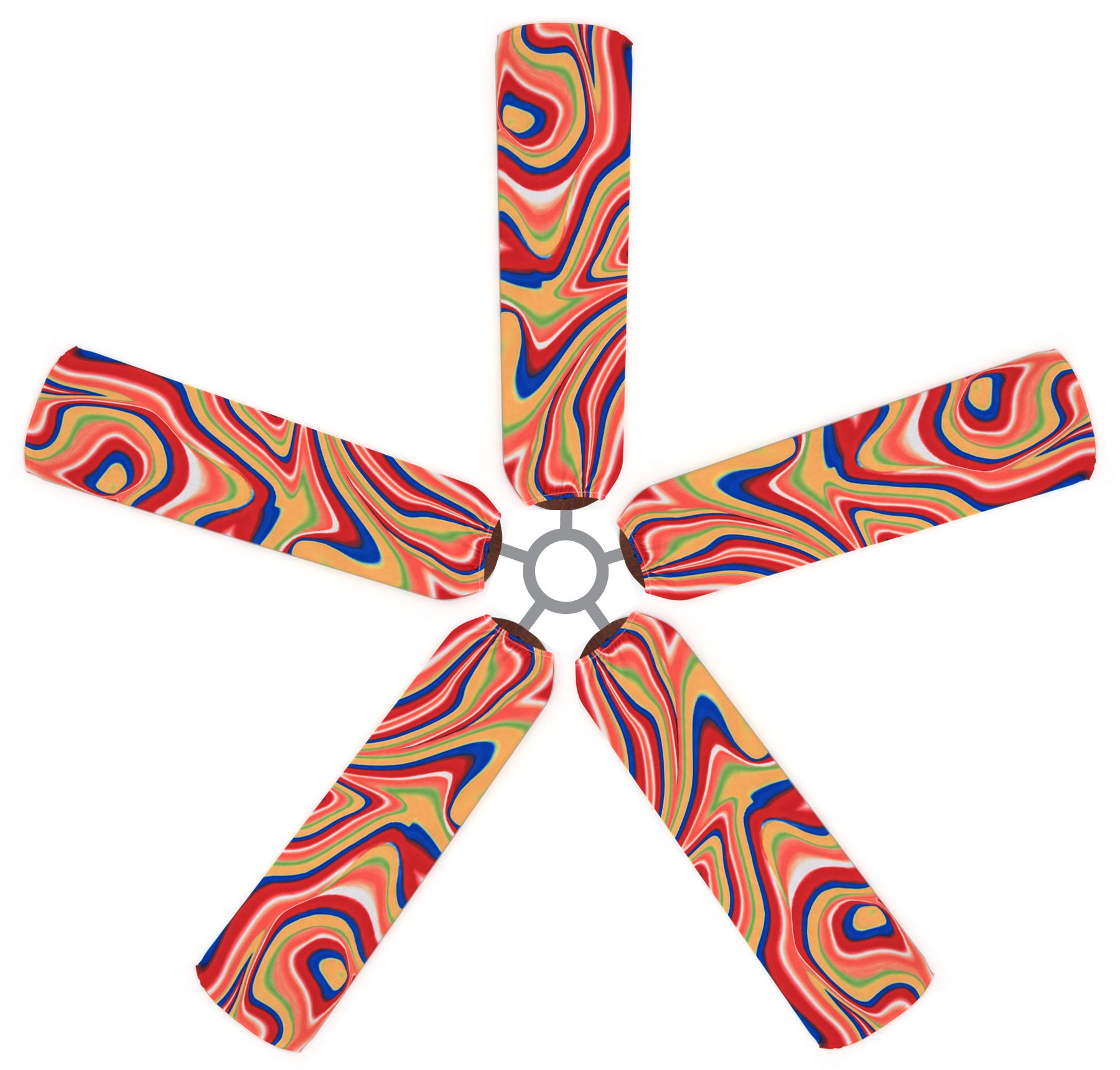 Fan Blade Designs Swirling Rainbow Ceiling Fan Blade Covers - Amazon.com
