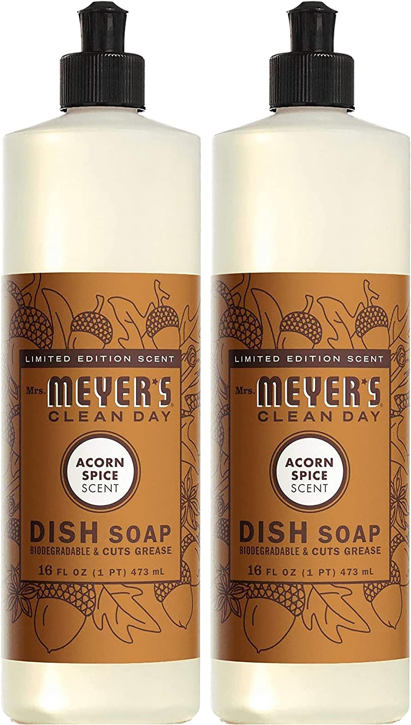 Amazon.com: MRS. MEYER'S CLEAN DAY Variety Dish Soap Scent (Acorn Spice ...