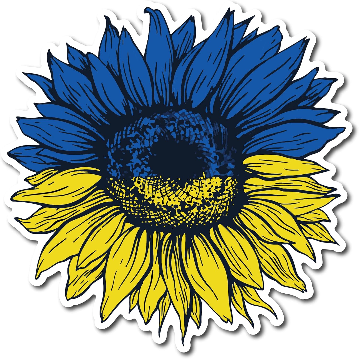 Valiant Collections | Support Ukraine Decals | Ukraine Sunflower Blue ...