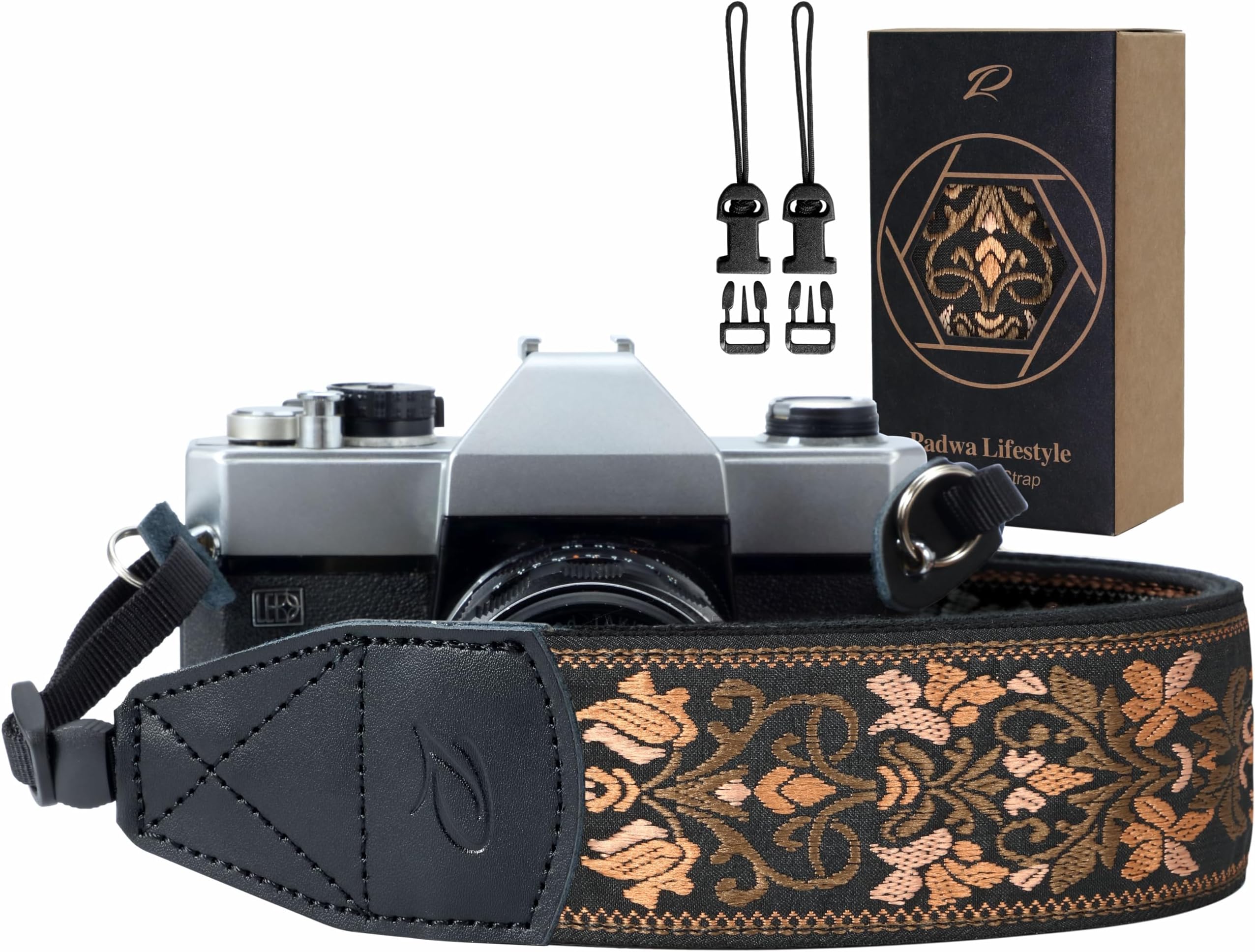 Amazon.com: Padwa Lifestyle Camera Strap - 2" Wide Vintage Jacquard ...
