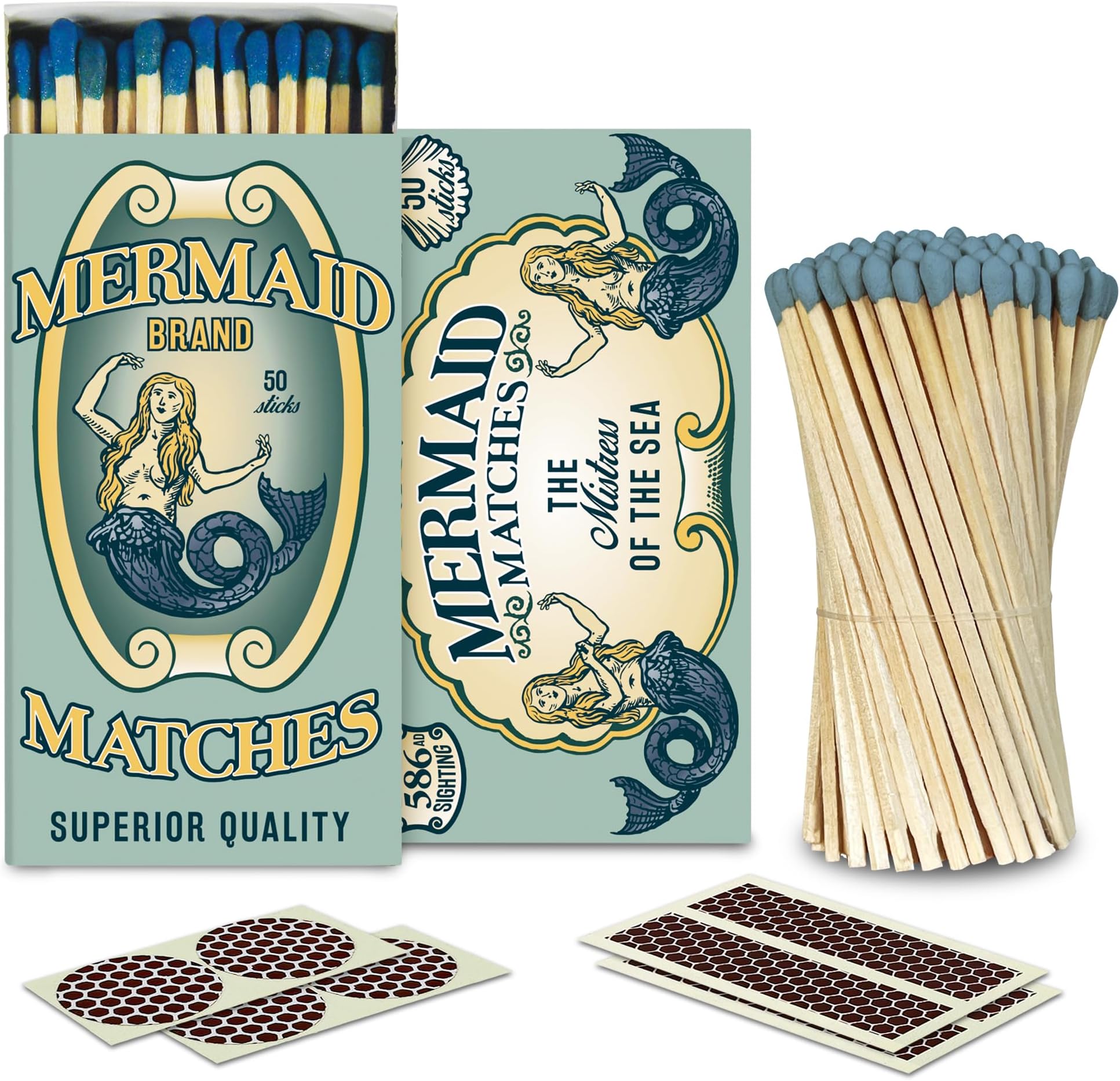 Amazon.com: Swedish Match, Three Stars Safety Matches, 3 Pack, Strike ...