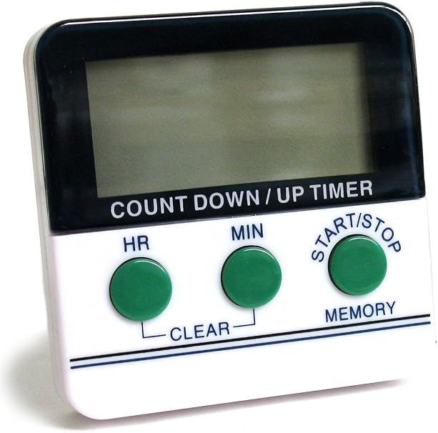 Kitchen Countdown Timer - Hours & minutes - large display and loud ...