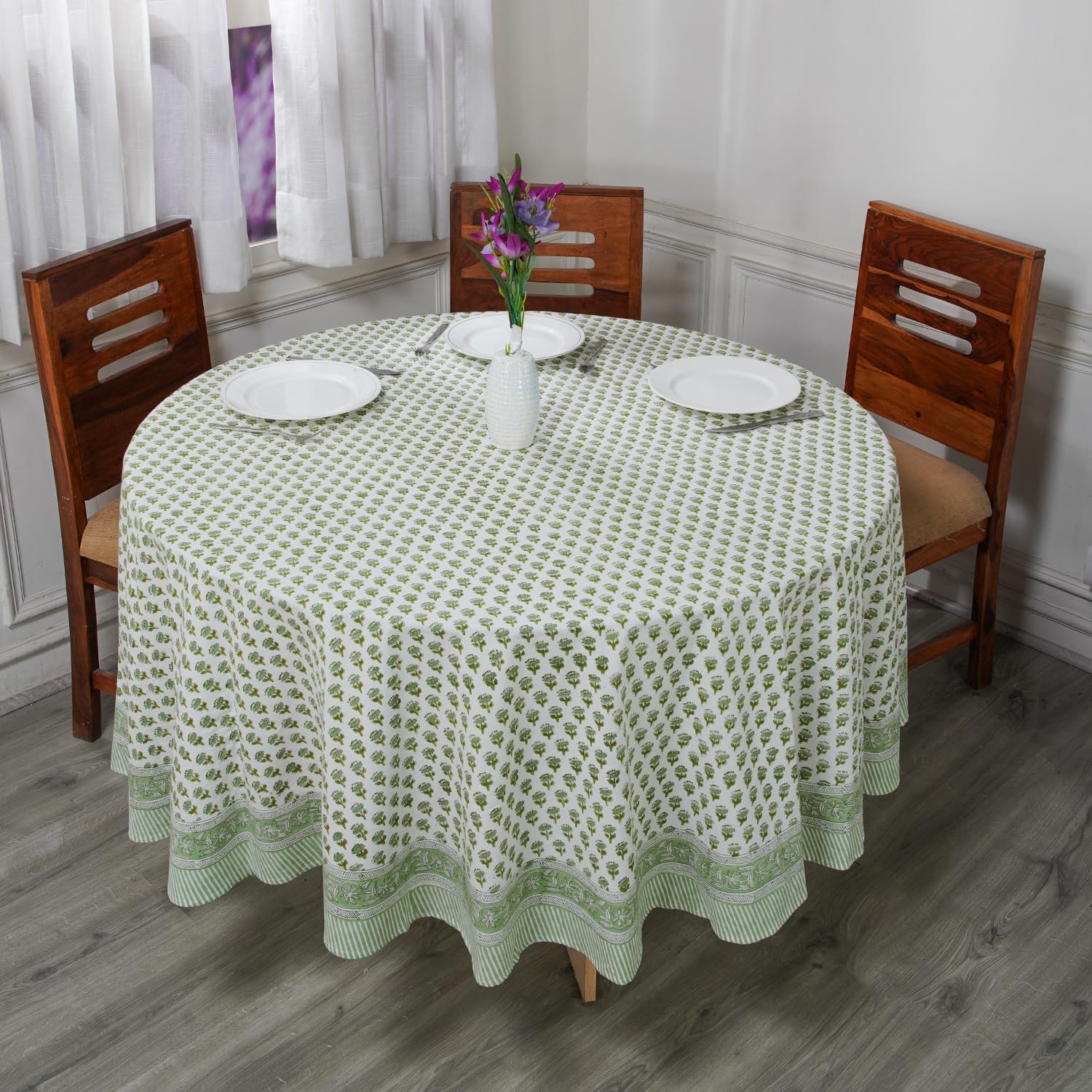 Amazon.com: CPC Round Tablecloth- Indian Block Print Tablecloth ...